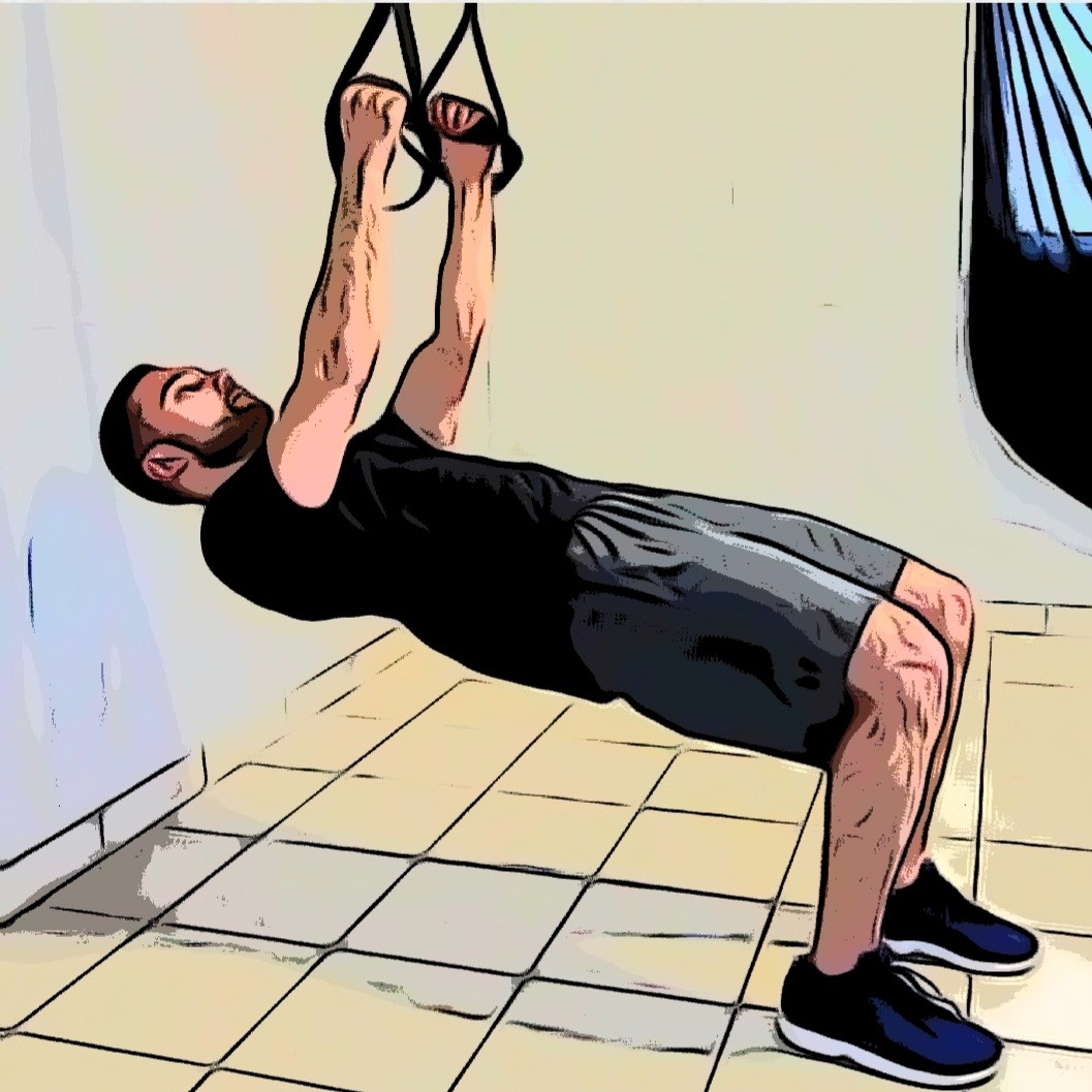 TRX tirage jambes fléchies : Technique abordée par un coach privé