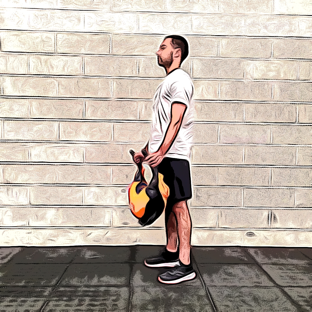 Bulgarian bag Arm curl : la technique illustrée par un personal trainer